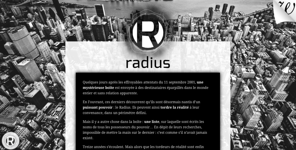 Radius : une série SF écrite en temps réel pendant un an - UnSimpleClic