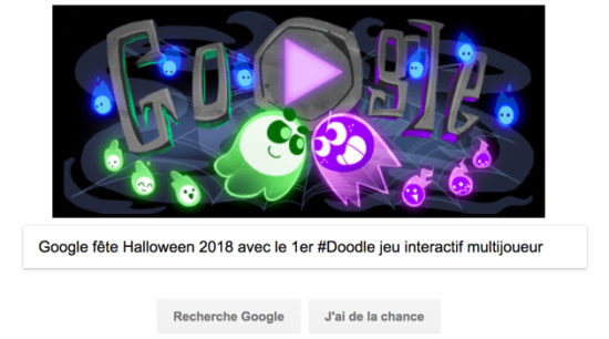 Google fête Halloween 2018 avec le 1er #Doodle jeu interactif ...