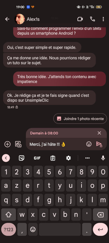 Comment programmer l’envoi d’un SMS depuis un smartphone Android ? - UnSimpleClic